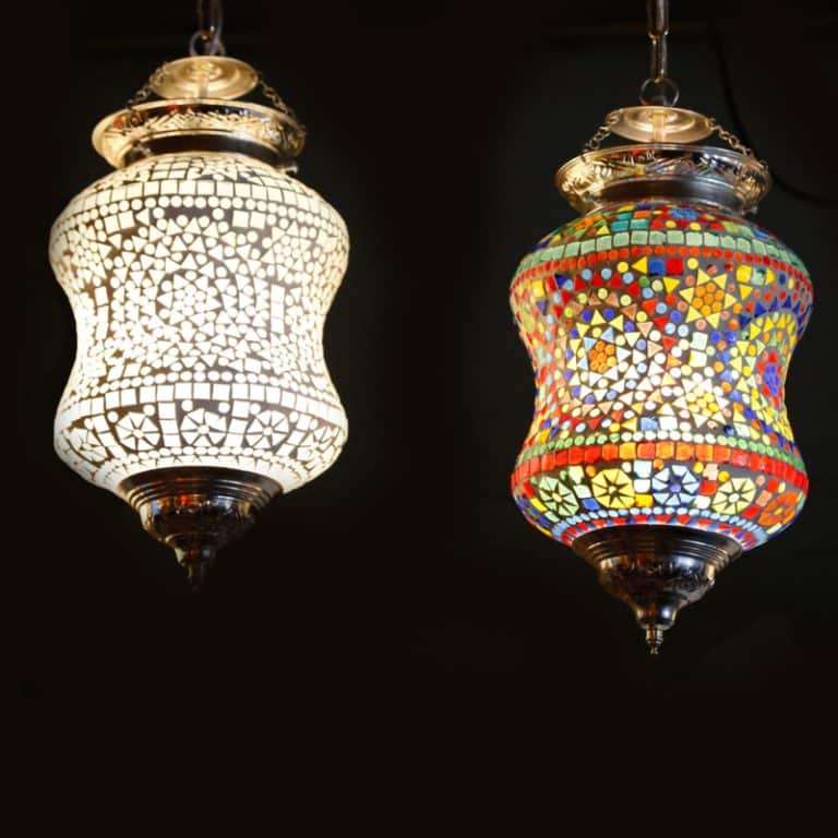 Oosterse Vidya hanglamp mozaïek multi color kopen? → Sukria